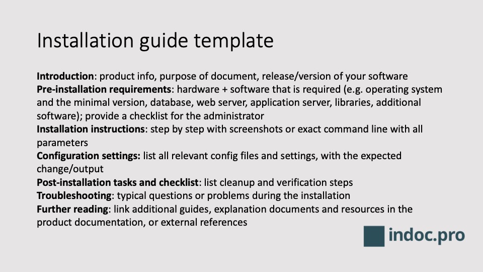 Write A Great Installation Guide For A Software Application Indoc Pro